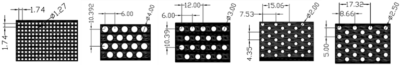 Aluminum perforated sheets for ceiling and curtain wall