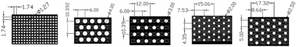 Aluminum perforated sheets for ceiling and curtain wall